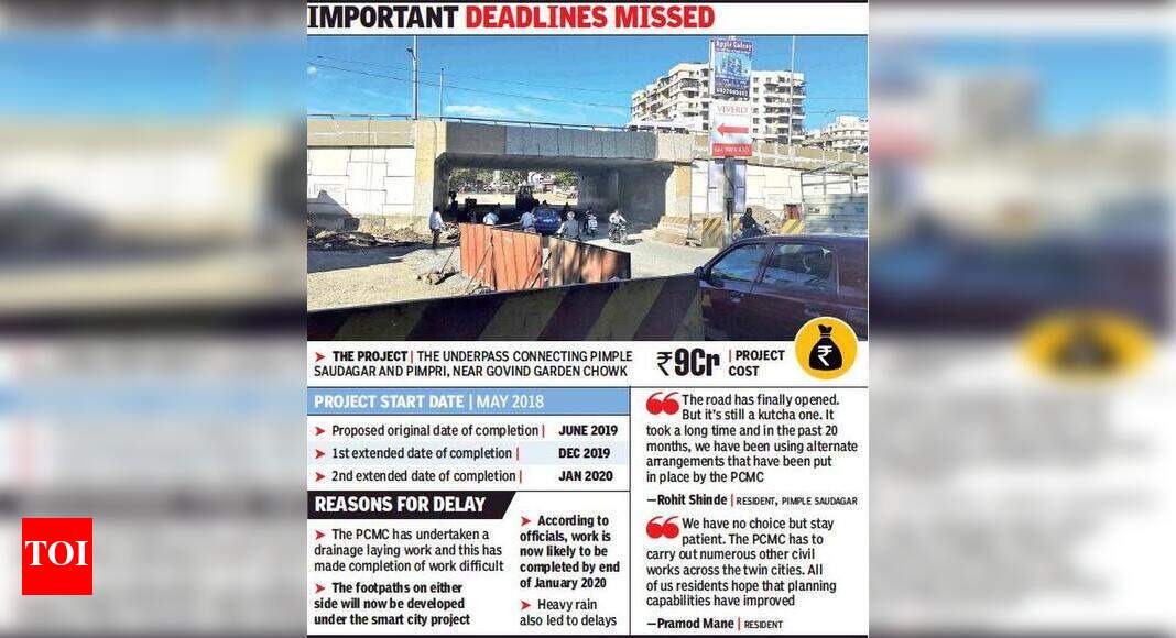Pune: In Pimple Saudagar, a key underpass nears completion | Pune News ...