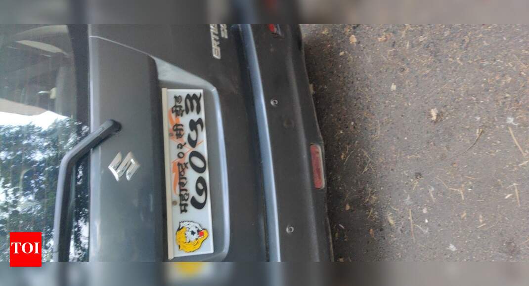 Maha Shiv number plate - Times of India