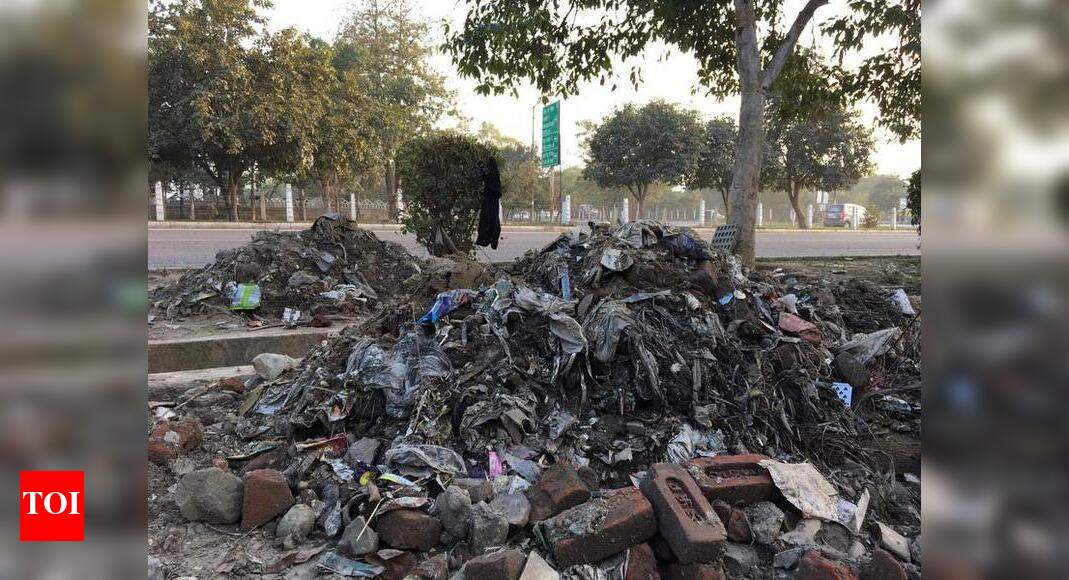 Noida: Garbage not cleared for over a month | Noida News - Times of India