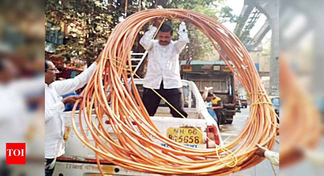 1.2km overhead cables removed in Parel, Worli | Mumbai News - Times of ...