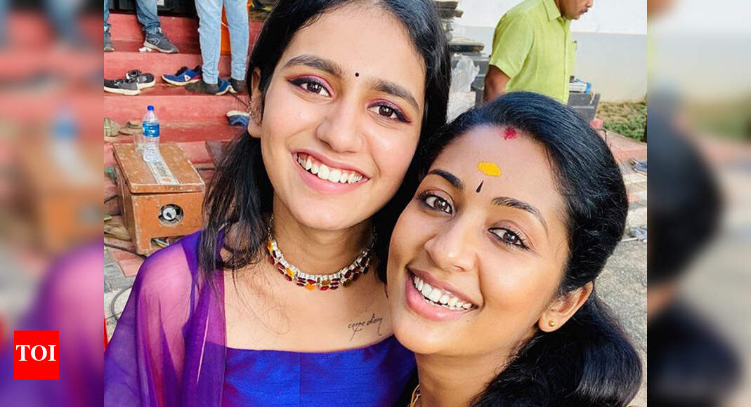 Navya Nair and Priya Varrier strike a pose | Malayalam Movie News - Times of India