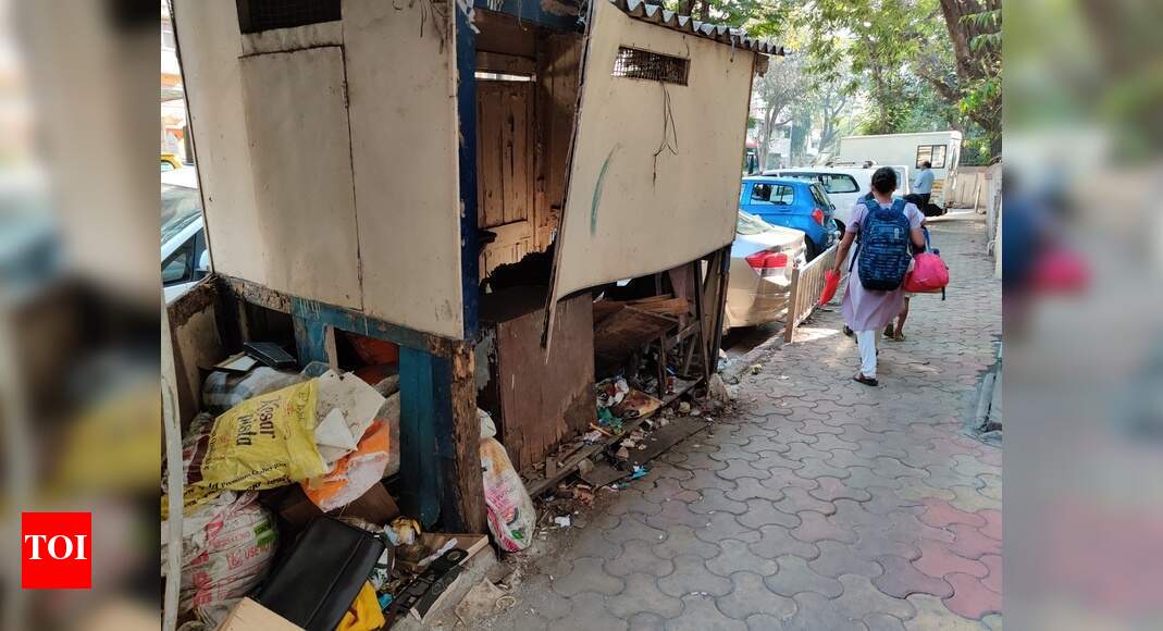 Garbage outside School - Times of India