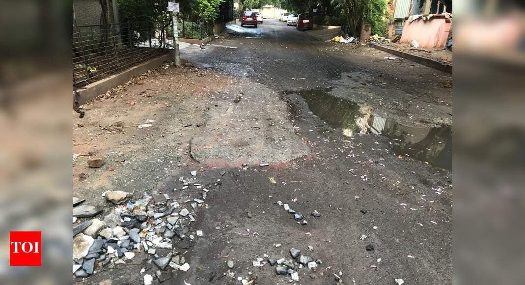 Bad condition of Road - Times of India