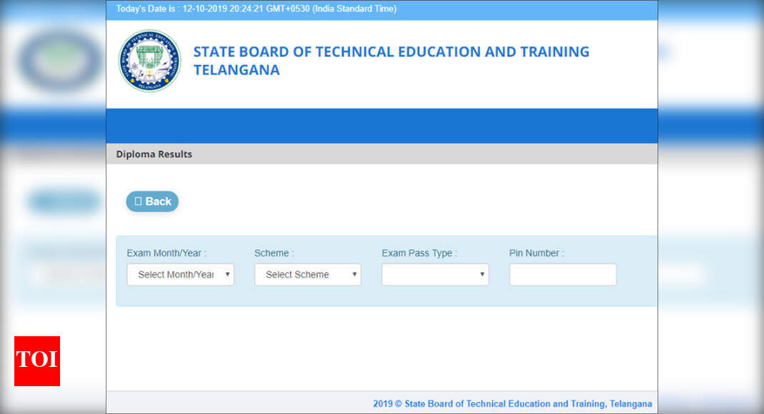 TS SBTET Results: Telangana SBTET Diploma Result 2019 announced @ sbtet ...
