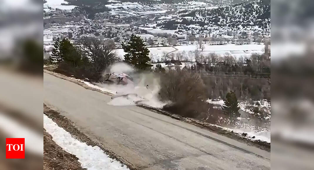 WATCH: Horrifying video of world rally champion's car flying off and ...