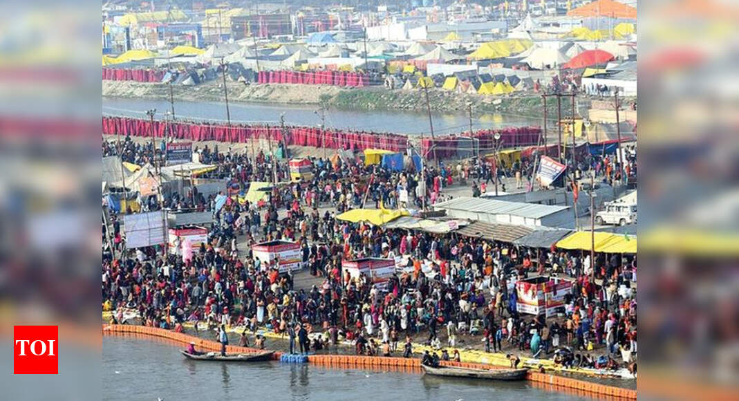 Magh Mela: 30 lakh take holy dip in Sangam | Allahabad News - Times of ...