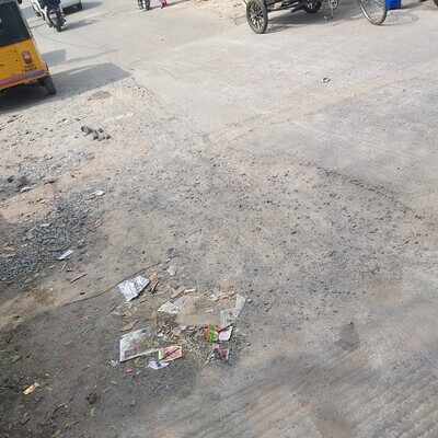 bad road work - Times of India