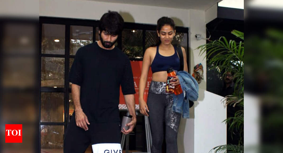 'Kabir Singh' actor Shahid Kapoor and wife Mira Rajput papped together ...