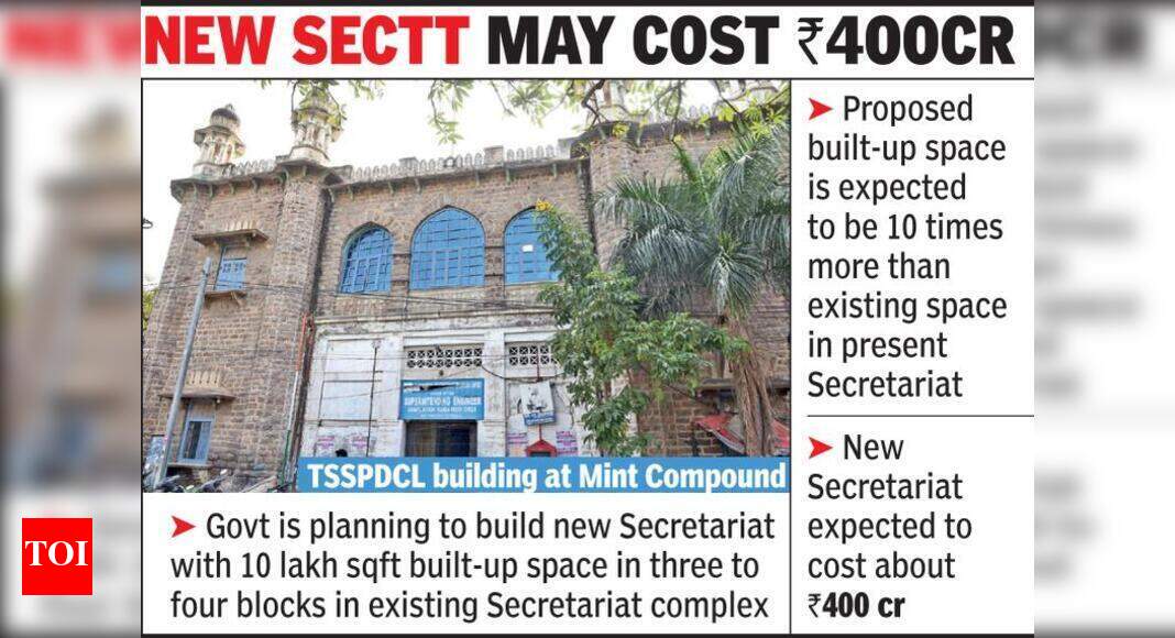 Telangana: Govt to take over portion of Mint compound for Secretariat ...
