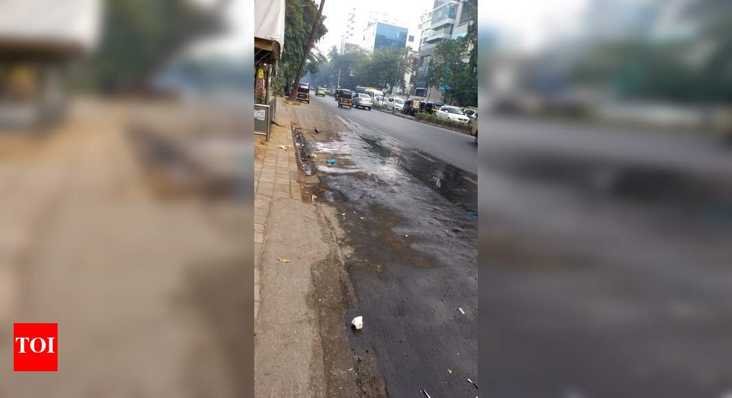 Sewage Bus stop - Times of India