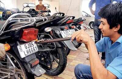 RTO to organize camps for old vehicles to be fitted with HSRPs | Surat ...