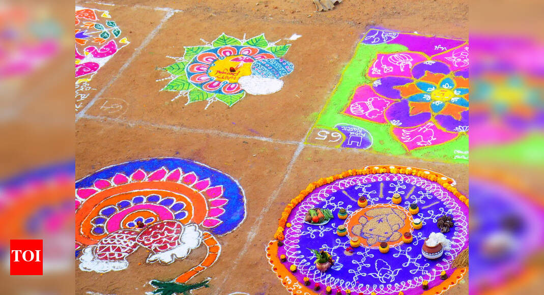 Rangoli competition to be held at metro station in Chennai - Times of India