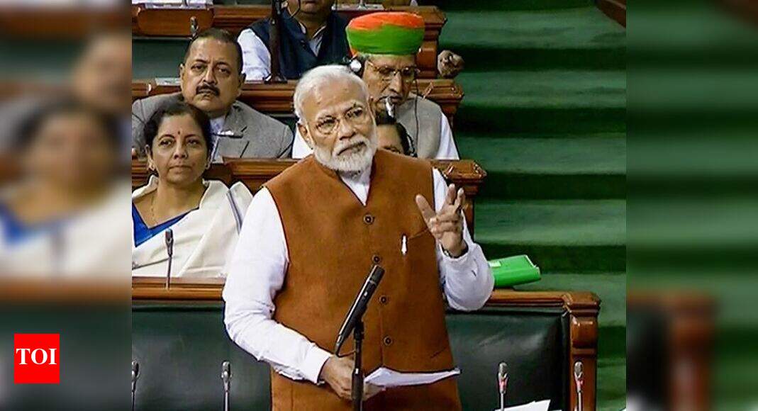 NDA govt's determination solved many problems: Modi in Lok Sabha ...