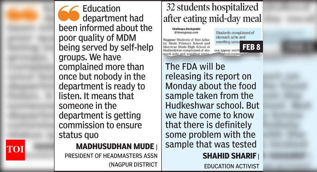 Mid-day meal mess due to SHGs chosen by edu dept: Headmasters ...