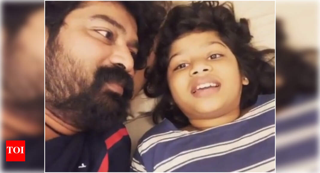 Video: Netizens go gaga over Joju George’s daughter crooning ...