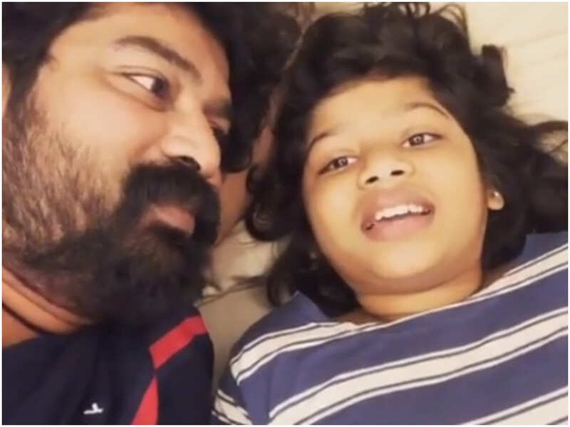 Video: Netizens go gaga over Joju George’s daughter crooning ...