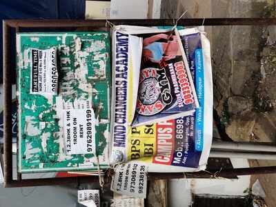 colony name Board or advertising board - Times of India