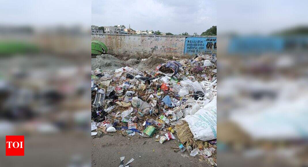 garbage uncollected for days - Times of India