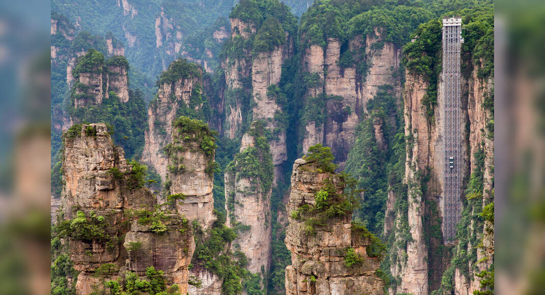 World’s tallest elevator in China takes you through Avatar-like ...