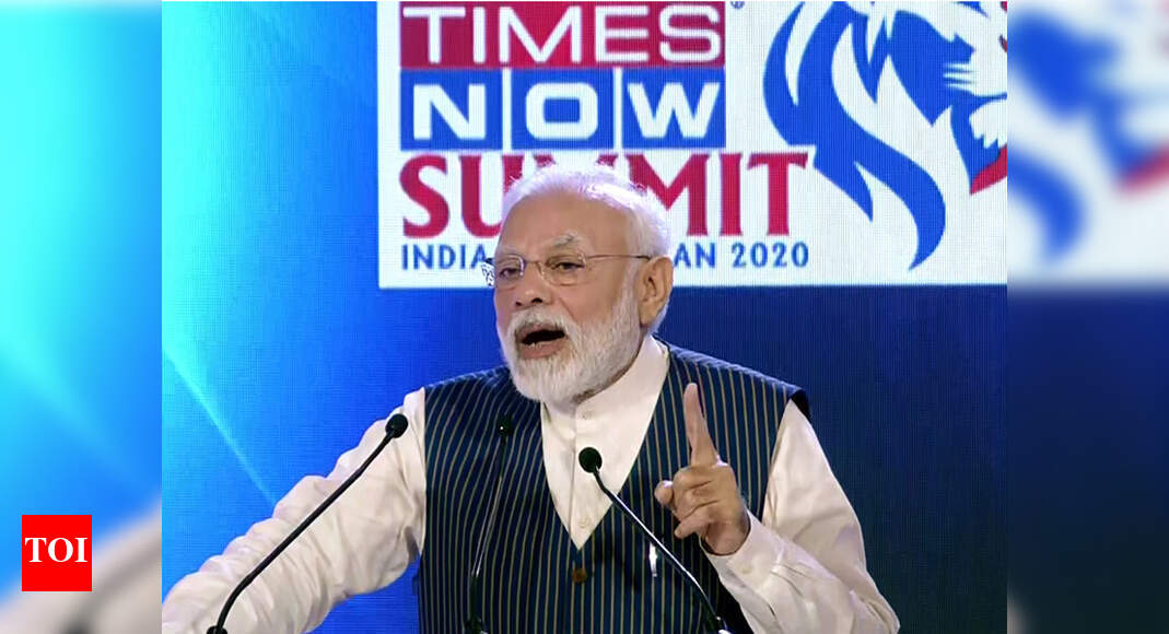 PM Modi at Times Now Summit: Better to set stiff target than to drift ...