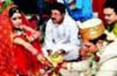 Wedding wows for Chirasree and Uday | Events Movie News - Times of India