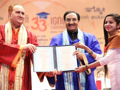 IGNOU holds 33rd convocation ceremony - Times of India