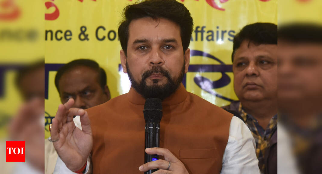 GDP growth will touch 6 per cent, says Anurag Singh Thakur | Indore News - Times of India