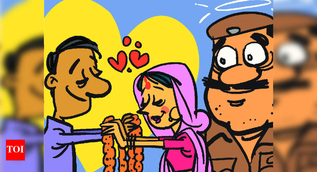 Chennai cops play cupid, hold wedding at police station | Chennai News ...