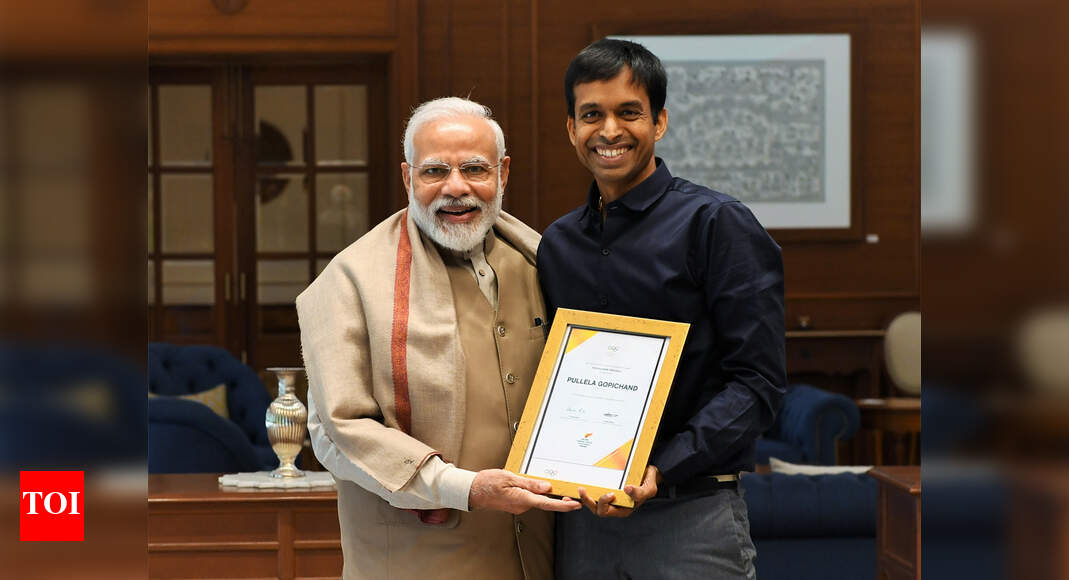 Pullela Gopichand meets PM Narendra Modi | More sports News - Times of ...