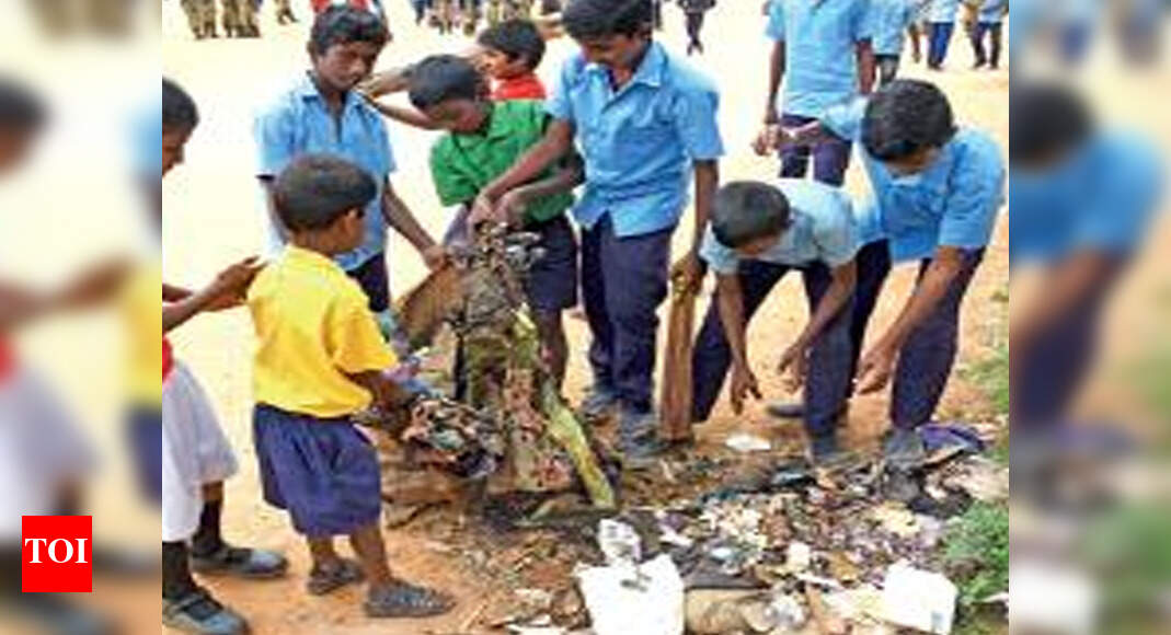 BBMP marshals teach govt school children how to segregate waste ...