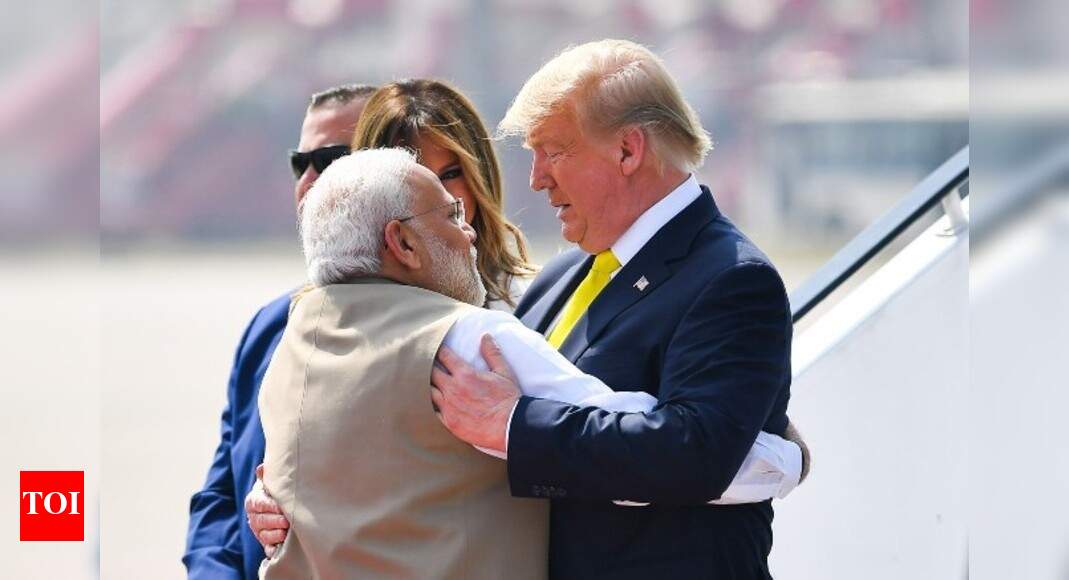 US President Donald Trump arrives in India: Key quotes & photographs ...