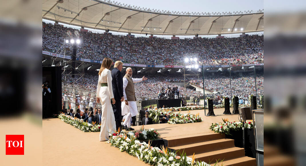Trump India visit: US President Donald Trump arrives in India ...