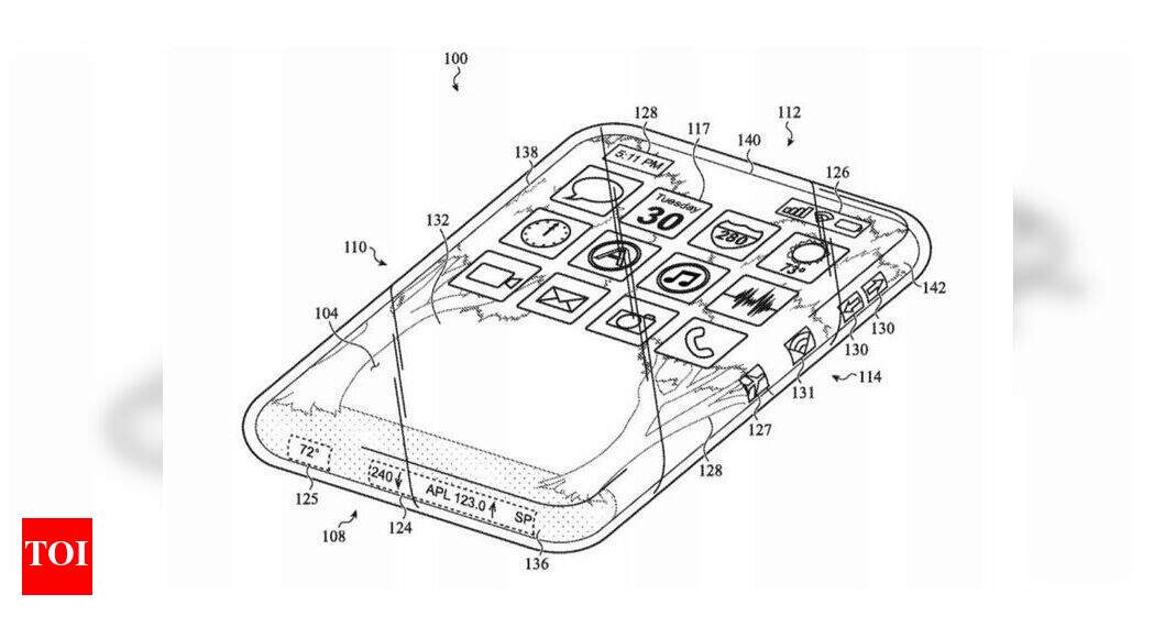 IPhone: Apple patent hints at an all-glass iPhone - Times of India