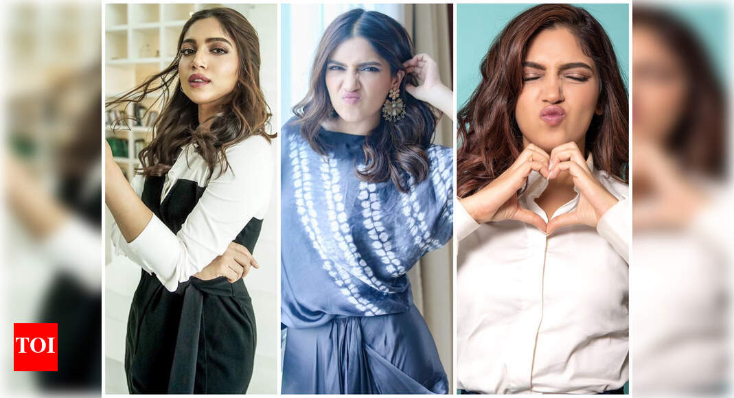 Pout to hand heart gesture: Here are different moods of Bhumi Pednekar ...