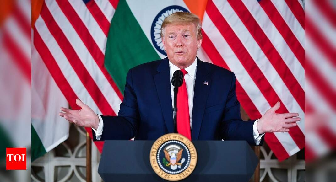 Trump says India’s tariffs highest, and it’s not fair - Times of India
