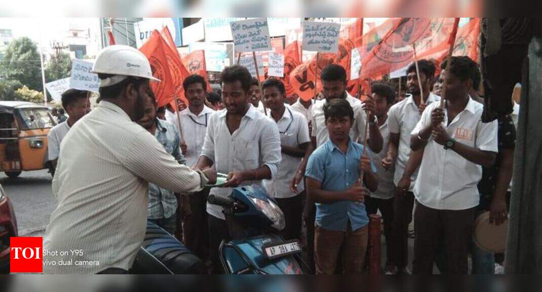 Students ‘beg’ for scholarship dues | Hyderabad News - Times of India