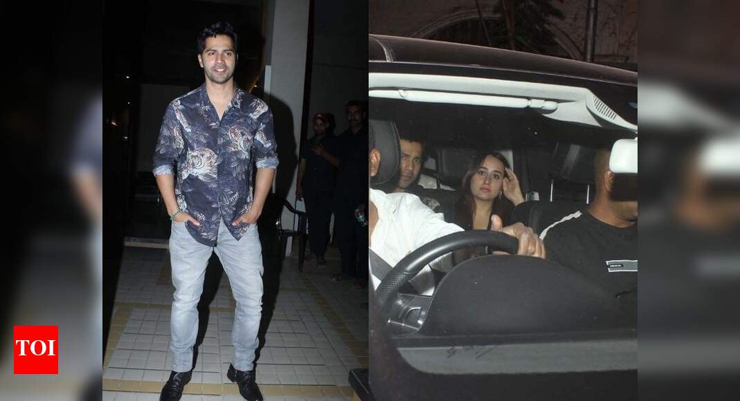 Photos: Varun Dhawan and Natasha Dalal attend filmmaker Shashank ...