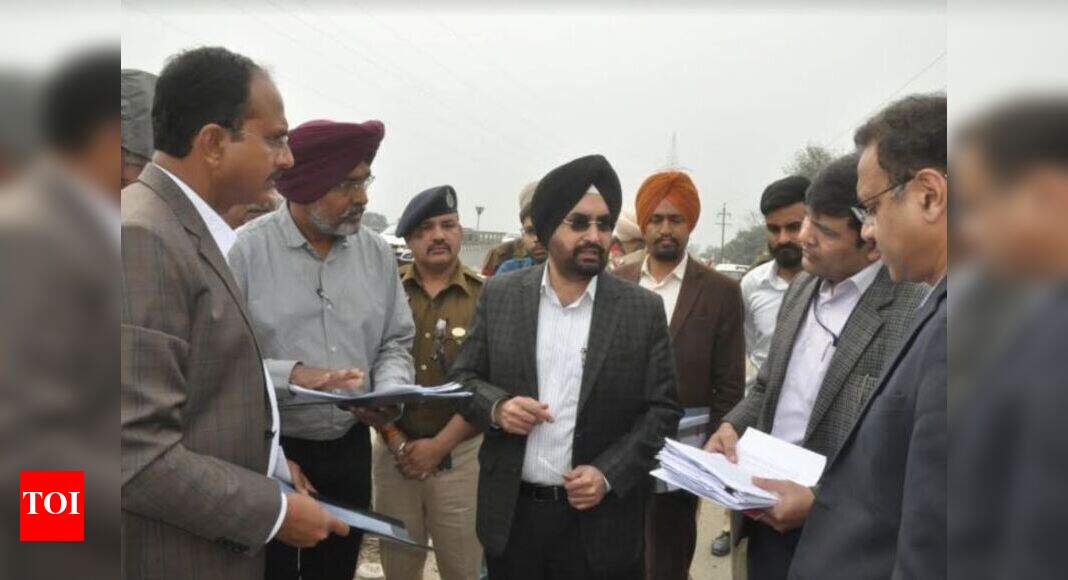 NHAI chairman inspects NH in Jalandhar, order survey of widening ROB at ...