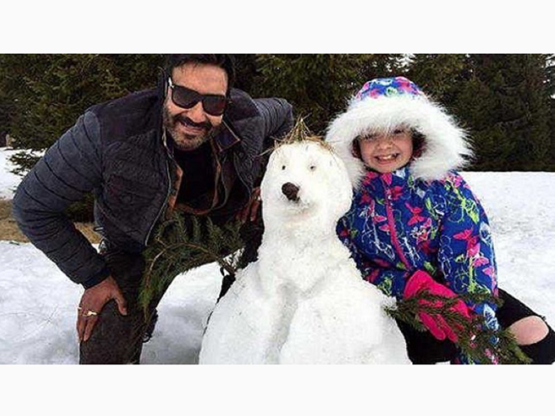 ‘Shivaay’: Ajay Devgn shares an adorable throwback picture with Abigail ...