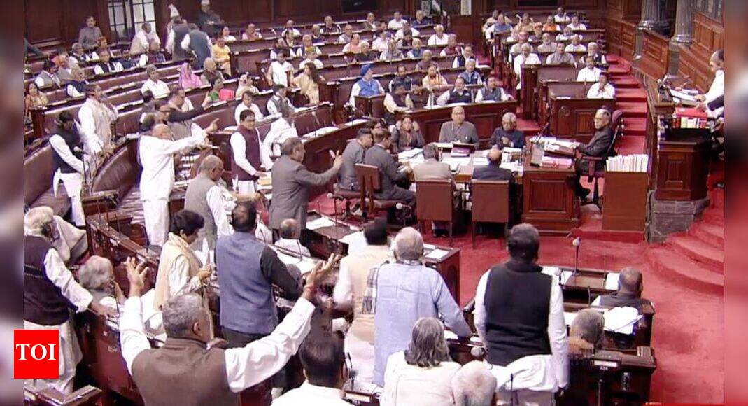 Rajya Sabha Adjourned For The Day Amid Opposition Uproar Over Delhi