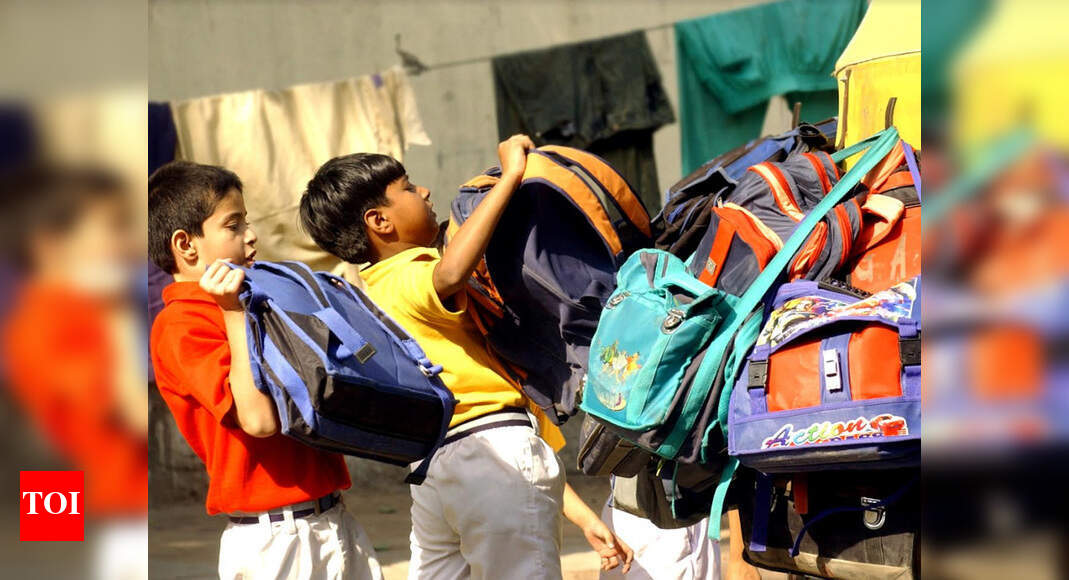 Can 'no bag days' reduce stress among students? - Times of India