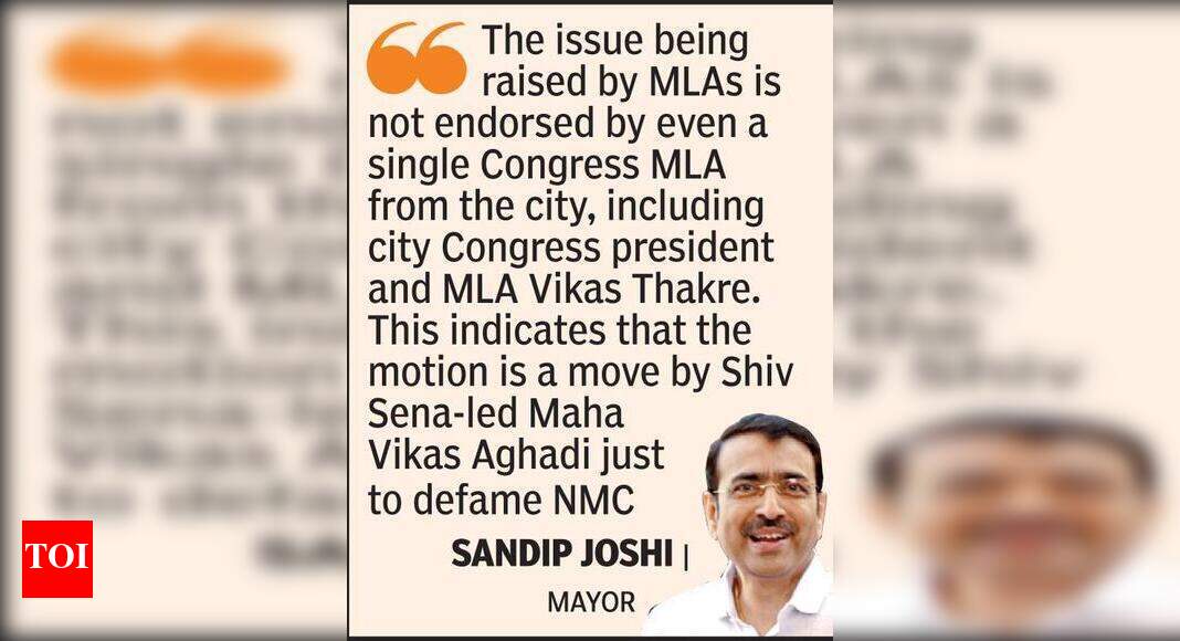 Mundhe conspired with Sena MLAs seeking NMC’s dissolution: Joshi ...