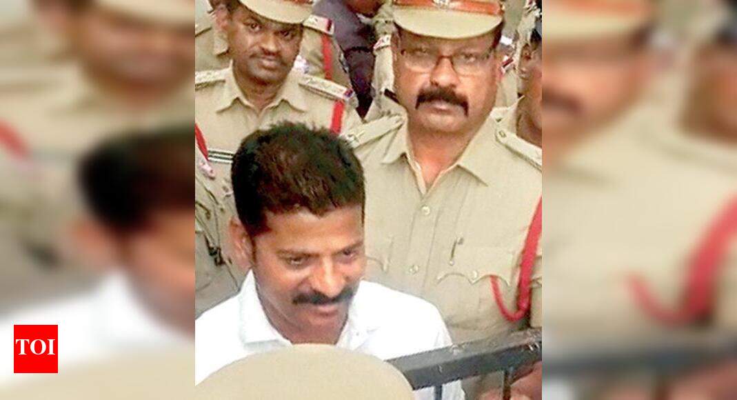 Hyderabad: Revanth in jail for flying drone to take photos of KT Rama ...