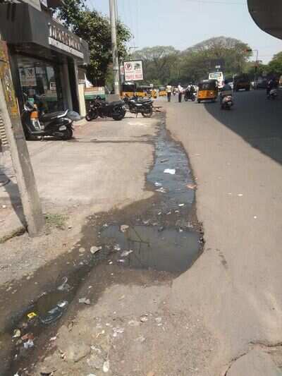 drainage overflow from last 46 days - Times of India