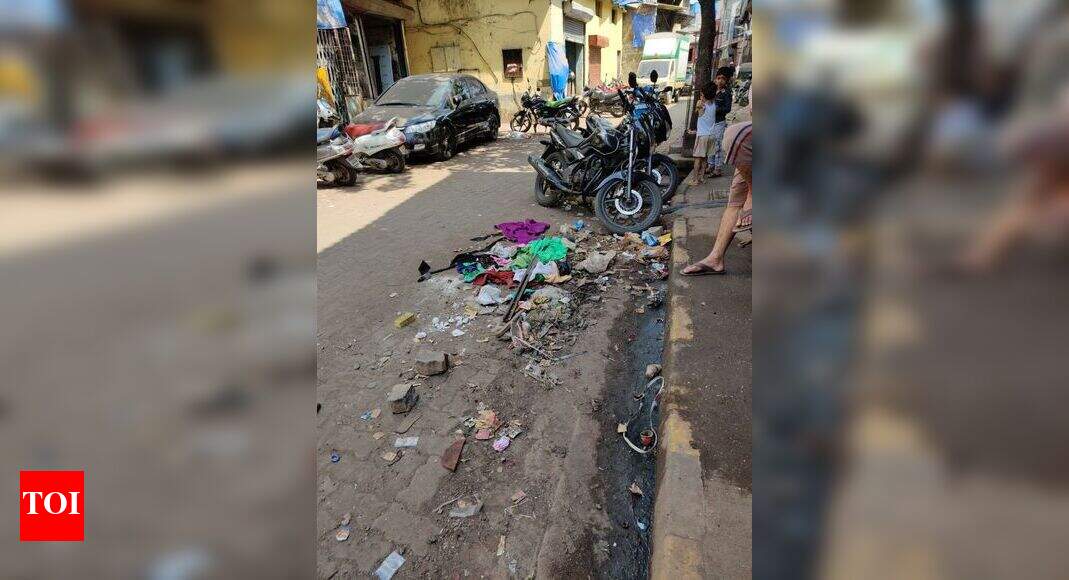 Very bad situation on road Garbage - Times of India