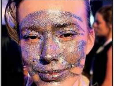 Corona meets fashion: Models don glittery ‘masks’ on ramp - Times of India