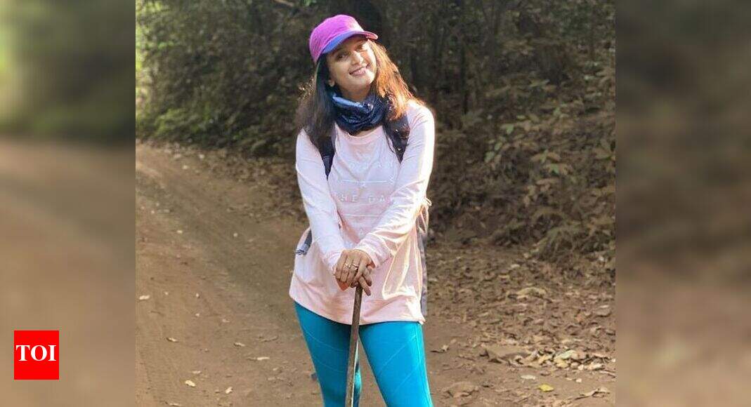 Kaavya Shastry treks Kodachadri Hills - Times of India