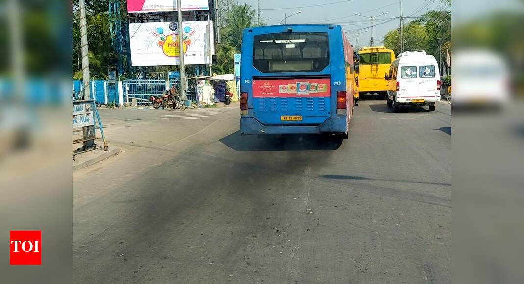 Air pollution through Government Bus - Times of India