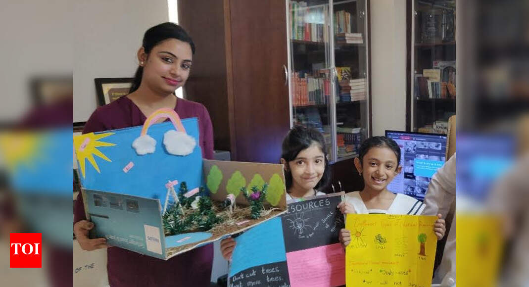 Students explore natural resources through models - Times of India