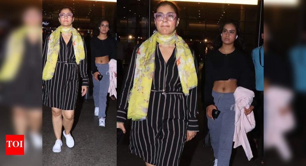 Kajol And Nysa Kajol And Her Daughter Nysa Devgn Make Heads Turn As They